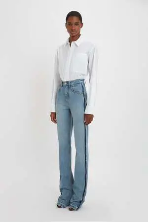 Victoria Beckham Cropped Patch Pocket Shirt