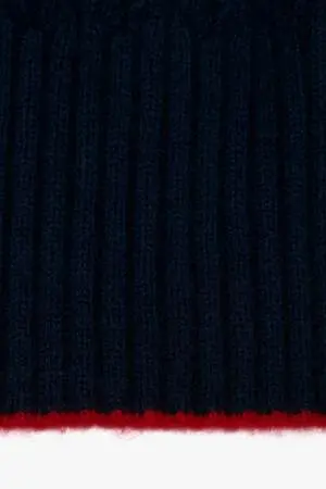 Victoria Beckham Exclusive Logo Patch Scarf