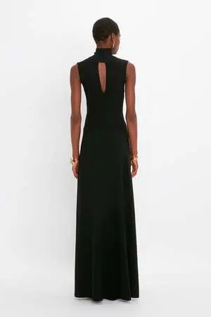 Victoria Beckham Cut Out Front Floor-length Dress