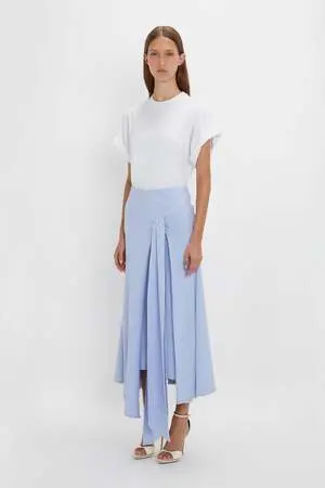 Victoria Beckham Asymmetric Tie Detail Skirt