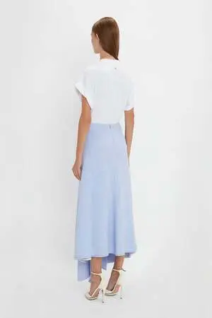 Victoria Beckham Asymmetric Tie Detail Skirt
