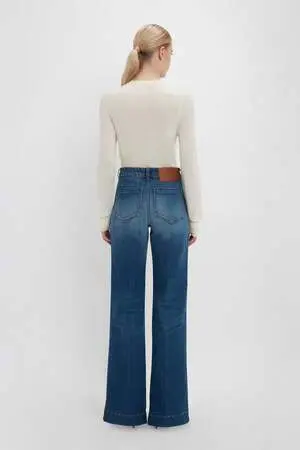 Victoria Beckham Merino Crew Jumper - Ivory