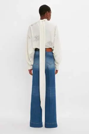 Victoria Beckham Asymmetric Gather Detail Top