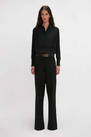 Victoria Beckham Reverse Front Trouser - Black