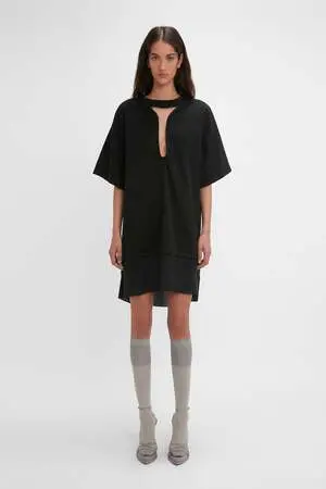 Victoria Beckham Frame Cut-out T-shirt Dress