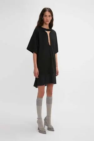 Victoria Beckham Frame Cut-out T-shirt Dress