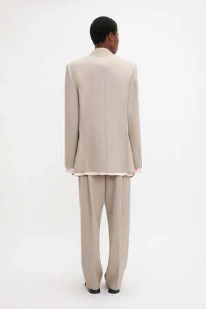 Victoria Beckham Darted Sleeve Tailored Jacket