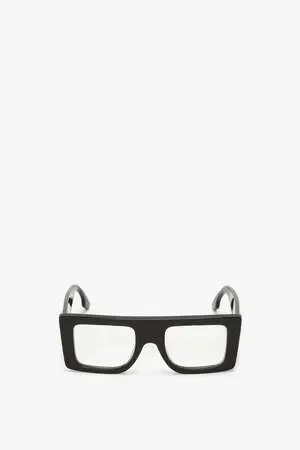 Victoria Beckham Oversized Flat Top Opticals - Black