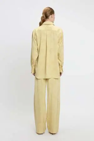 Victoria Beckham Pyjama Trouser - Gold