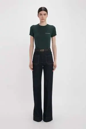 Victoria Beckham Shrunken Logo Tee