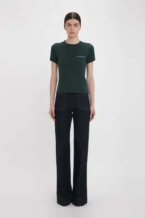 Victoria Beckham Shrunken Logo Tee