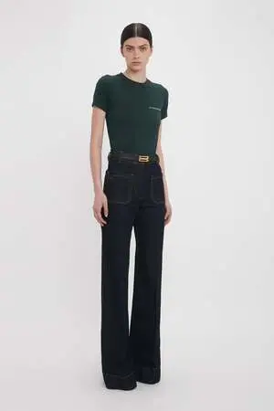 Victoria Beckham Shrunken Logo Tee