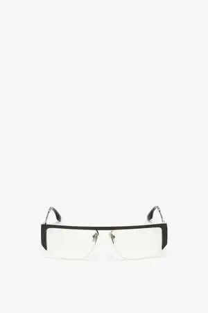 Victoria Beckham Flat Top Rectangular Opticals - Black