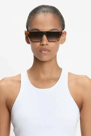 Victoria Beckham Flat Top Visor Sunglasses