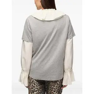 GANNI Grey Tops T-shirts & Jerseys