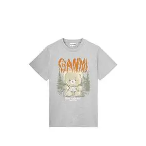 GANNI Grey Tops T-shirts & Jerseys - Gray