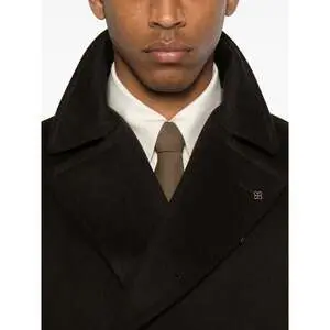 Tagliatore Coats Double Breasted Coats - Brown