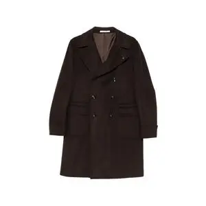 Tagliatore Coats Double Breasted Coats - Brown