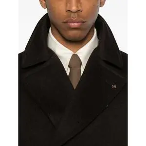 Tagliatore Coats Double Breasted Coats - Brown