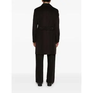 Tagliatore Coats Double Breasted Coats - Brown