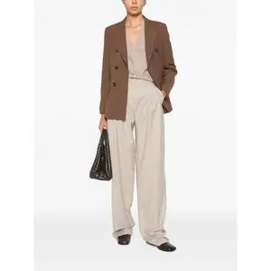 Max Mara Neutrals Trousers Tailored Trousers