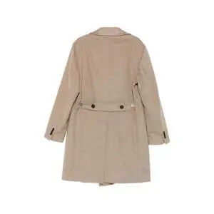 Tagliatore Neutrals Coats Double Breasted Coats - Cream