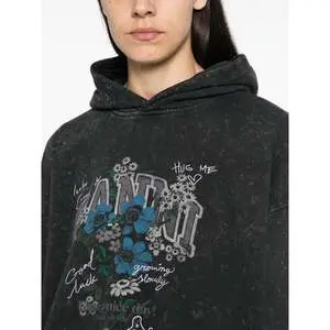 GANNI Grey Tops Hoodies