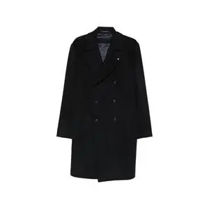 Tagliatore Coats Double Breasted Coats - Black