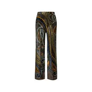Etro Etro Grey Trousers - Straight Trousers Women Gray