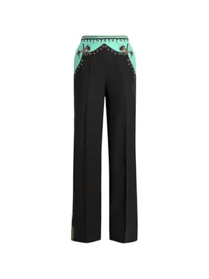 Etro Printed Silk Trousers - Multicolor