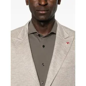 Isaia Neutrals Jackets Blazers - Cream