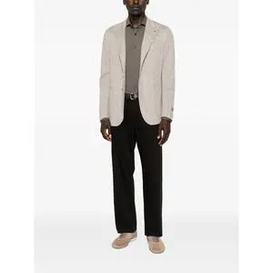 Isaia Neutrals Jackets Blazers - Cream