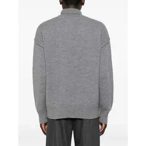 AMI Paris Grey Sweaters & Knitwear Jumpers