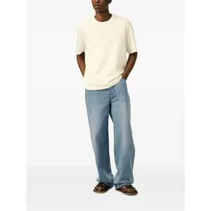 AMI Paris Denim Wide-leg Jeans