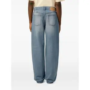 AMI Paris Denim Wide-leg Jeans
