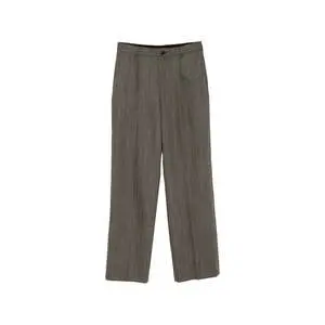 Dries Van Noten Grey Trousers Wide-leg Trousers - Gray