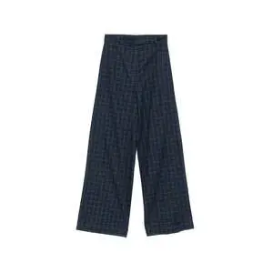 Dries Van Noten Trousers Palazzo Pants - Blue
