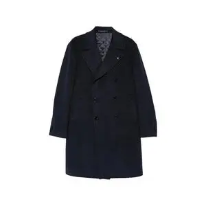 Tagliatore Coats Double Breasted Coats - Blue