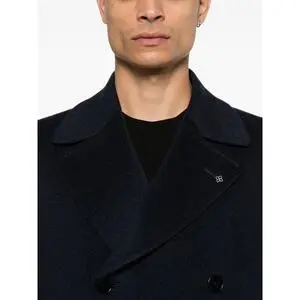 Tagliatore Coats Double Breasted Coats - Blue