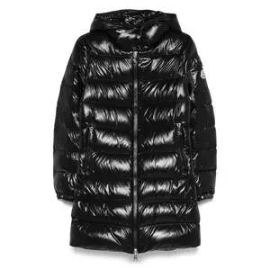 Moncler Coats Single Breasted Coats - Black