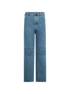 Loewe Anagram Baggy Denim Jeans - Multicolor