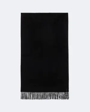 ALLSAINTS Reid Tasselled Wool Scarf - Black
