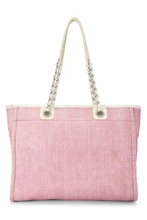 Chanel Raffia Deauville Shopping Tote