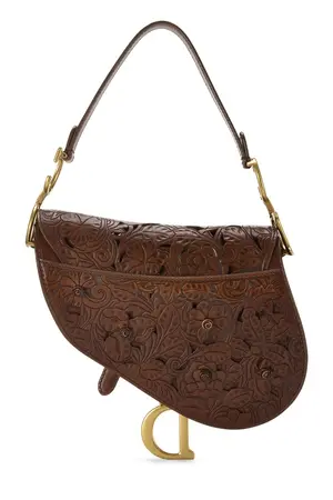 Dior Calfskin Laser Cut Saddle Bag Nm