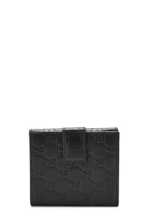 Gucci Ssima French Flap Wallet