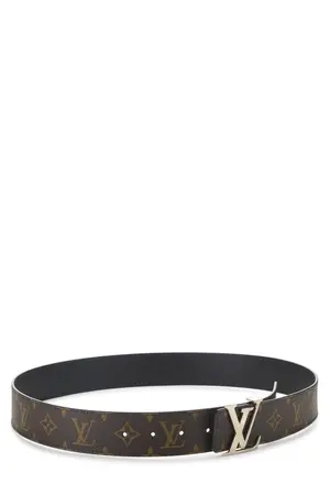 LOUIS VUITTON Monogram Initials Reversible Belt 90 - Brown