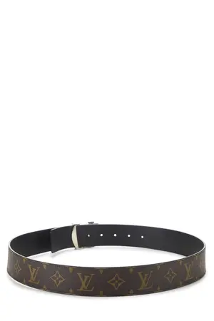 LOUIS VUITTON Monogram Initials Reversible Belt 90 - Brown