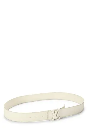 LOUIS VUITTON Taurillon Initials Reversible Belt 95