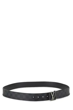 LOUIS VUITTON Damier Graphite Ceinture Initiales 120