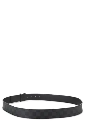 LOUIS VUITTON Damier Graphite Ceinture Initiales 120